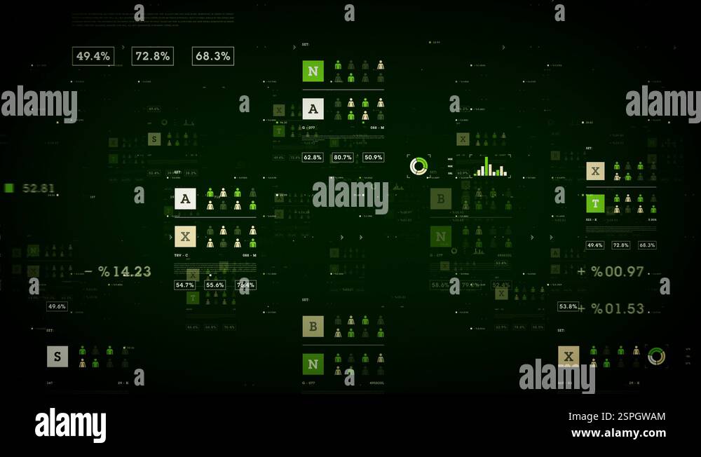 Demographics Green Stock Video Footage - Alamy