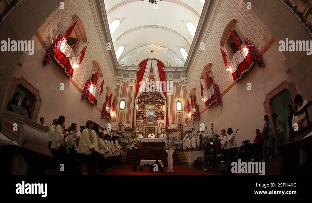 Mass and Procession of Corpus Christi in Paraty, Brazil, FULL HD 1080P ...