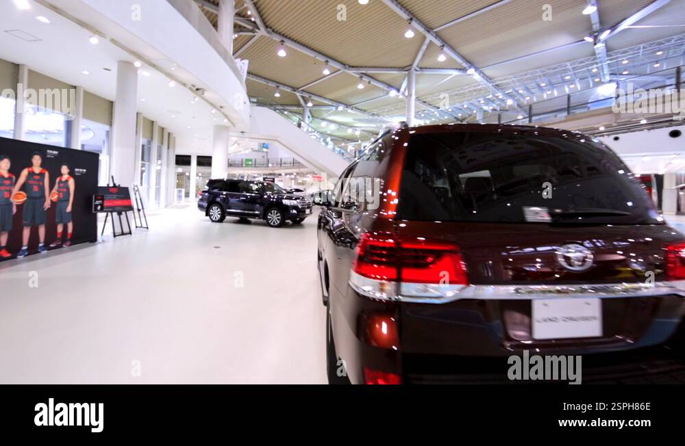 Presentable Toyota Land Cruiser in Theme park Toyota Mega Web. Japan ...