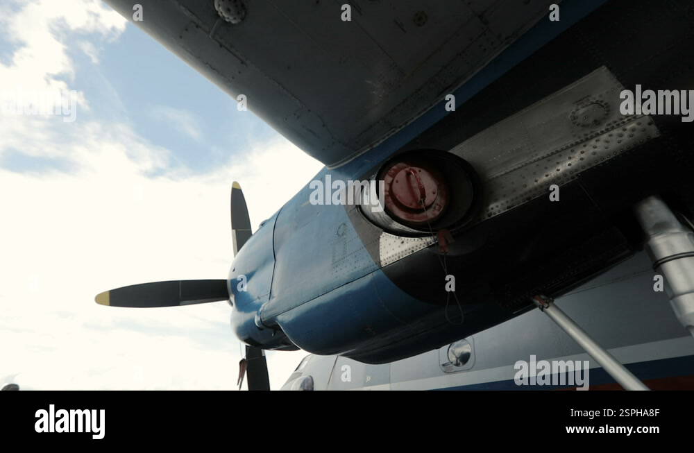Airplane Ignition and Propeller. Jet Engine. Detail of jet engine Stock ...