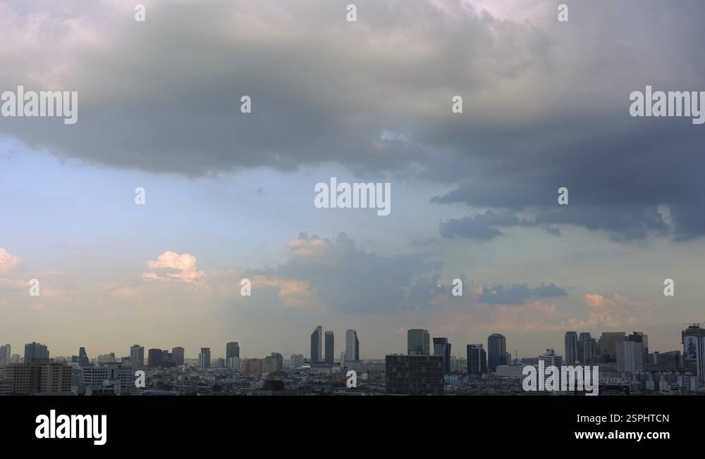 Rain cloud over city skyline Stock Videos & Footage - HD and 4K Video ...
