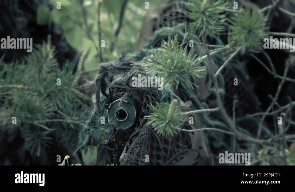 Real special forces soldier shooting with the sniper rifle Stock Video ...