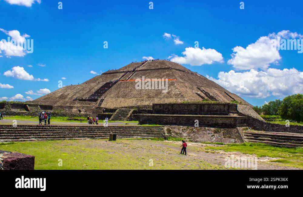Teotihuacan, Mexico City, Ancient Mesoamerican Pyramids Stock Video ...