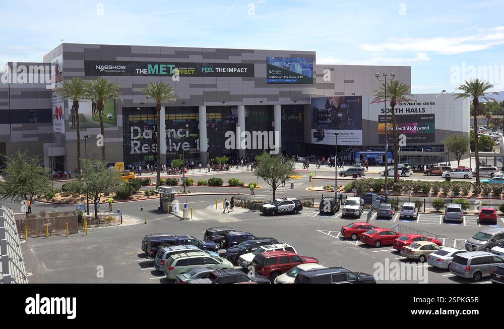 South Hall of the LV Convention Center with the 'NAB SHOW 2017'. Las ...