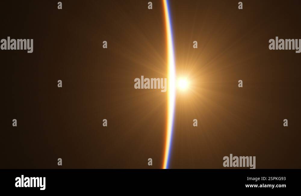 4K. Realistic Sunrise Over The Earth. 3840x2160. 3d Animation Stock ...