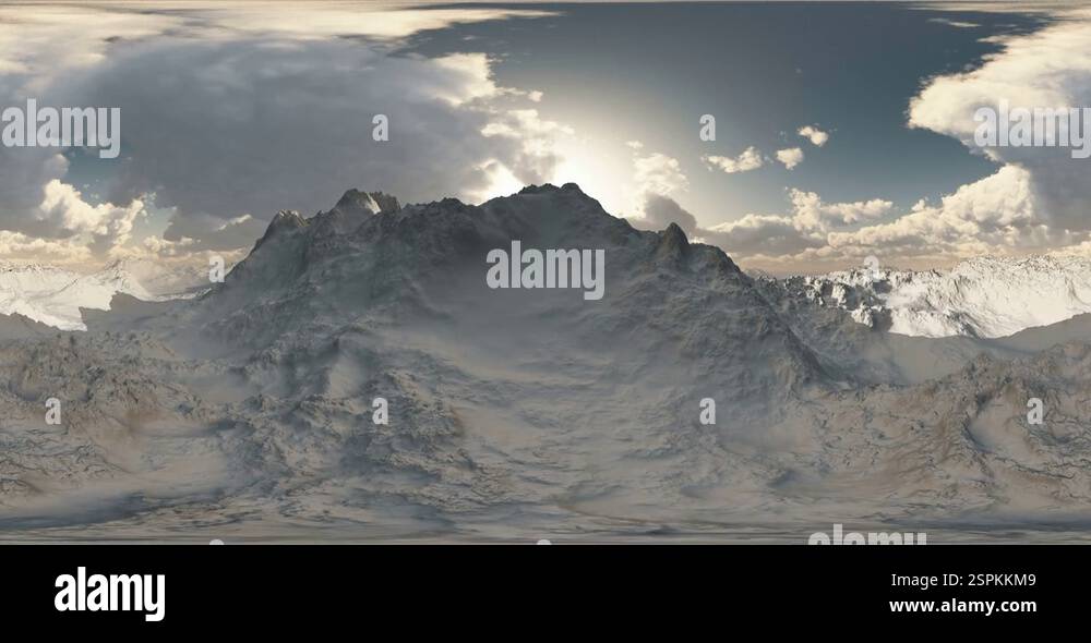 aerial vr 360 panorama of mountains. made with the one 360 degree lense ...