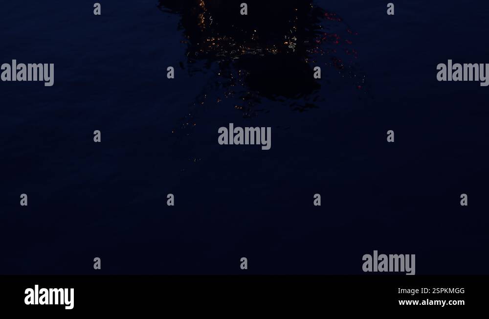 Offshore platform or oil rig top view durning night Stock Video Footage ...