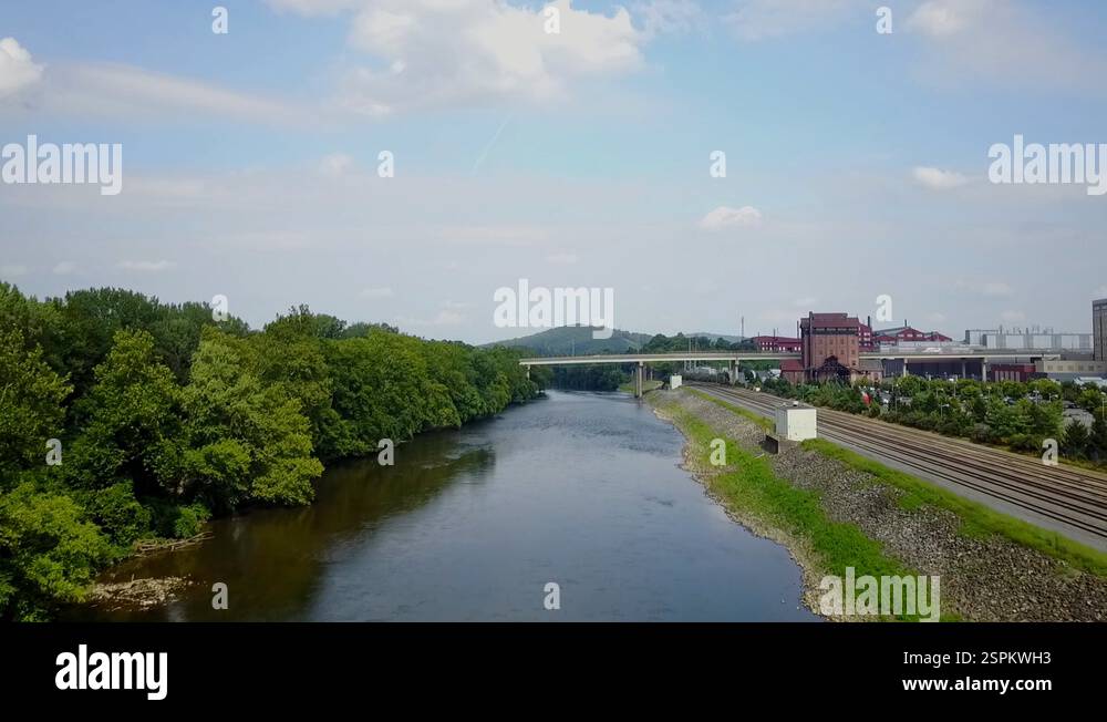 LEHIGH RIVER BETHLEHEM Stock Video Footage - Alamy