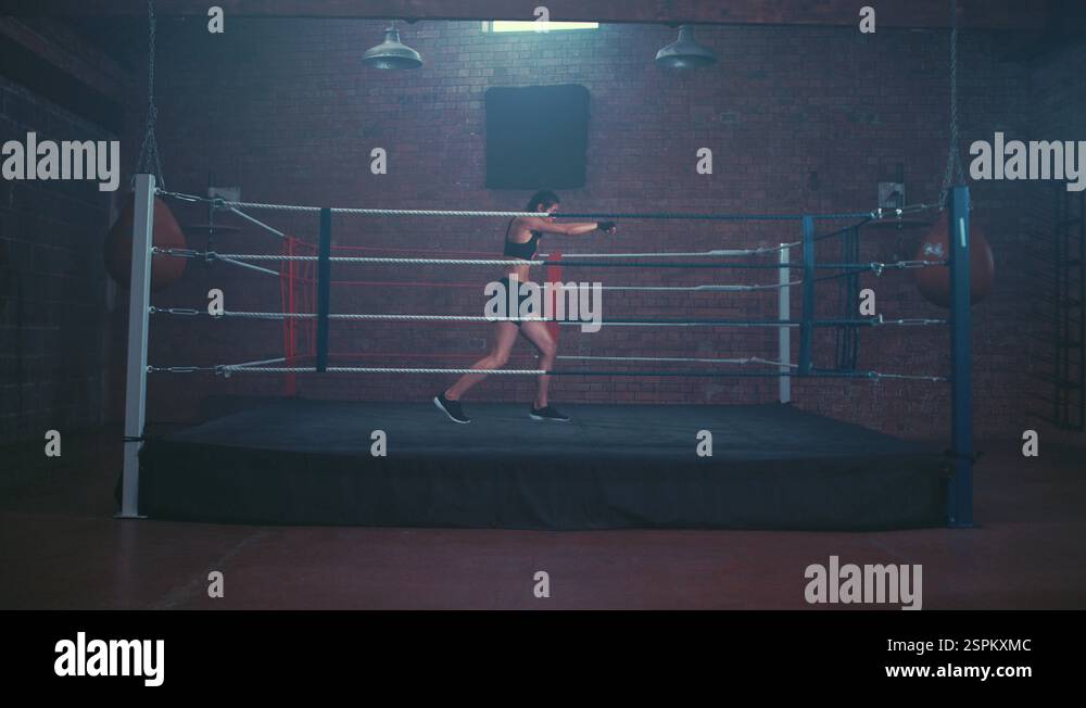 Boxer training in fitness gym slow motion 4K Stock Video Footage - Alamy