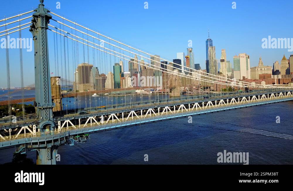 The Manhattan Bridge - Slider Shot L-to-R Stock Video Footage - Alamy