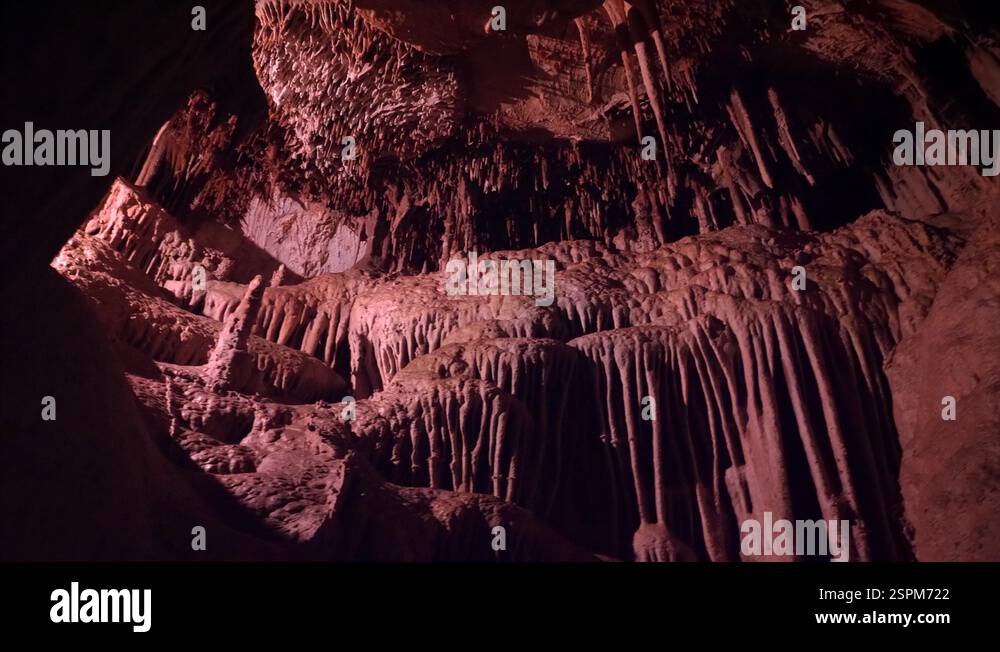 Stalactites and Stalagmites in Lehman Caves at Great Basin National ...