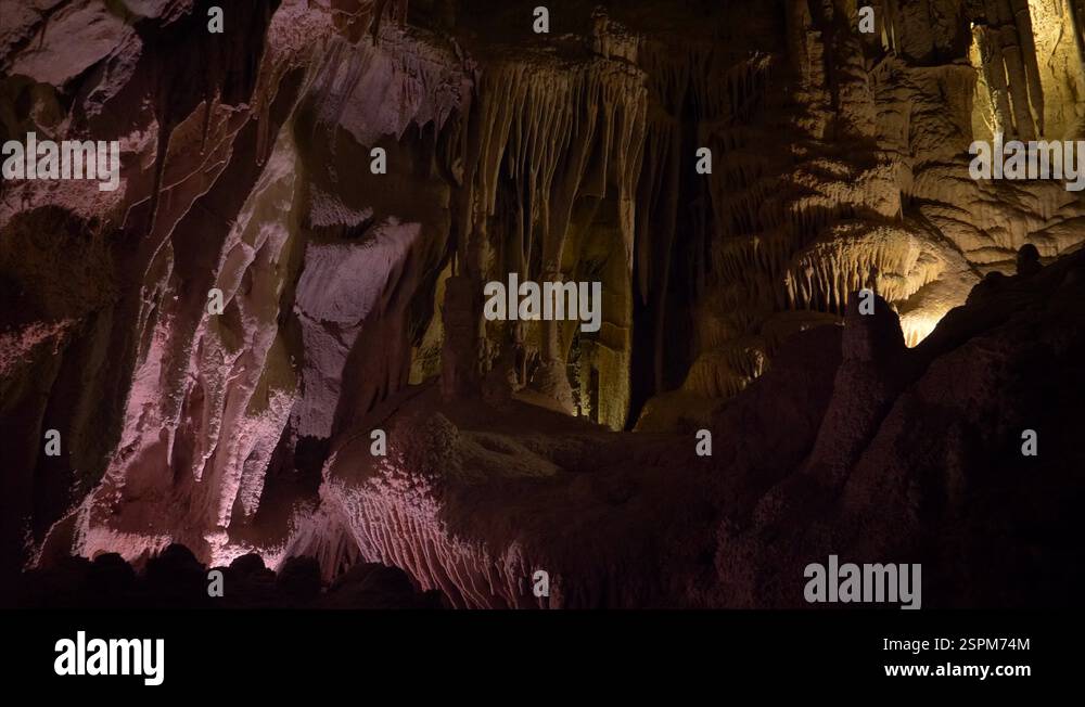 Stalactites and Stalagmites in Lehman Caves at Great Basin National ...