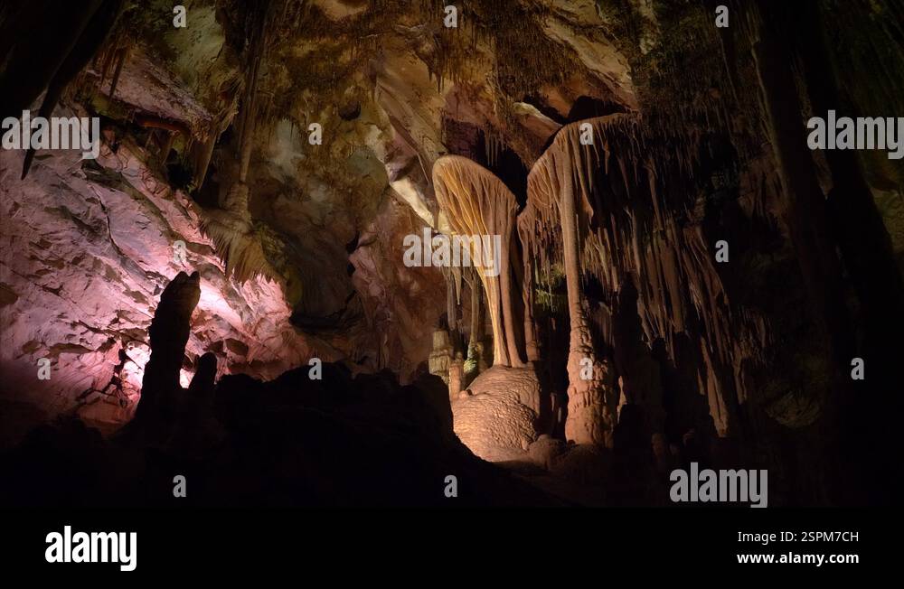 Stalactites and Stalagmites in Lehman Caves at Great Basin National ...