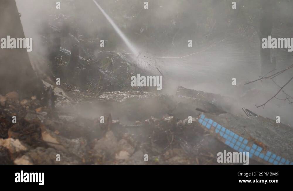 catastrophic consequences of forest fires. fire extinguishing in the ...