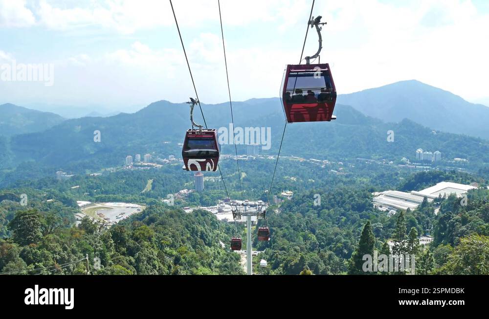 Awana Skyway cable car is a gondola lift system in Genting Highlands ...