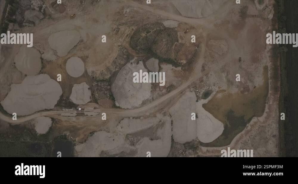 Sandstone Quarry Birds-Eye-View Stock Video Footage - Alamy