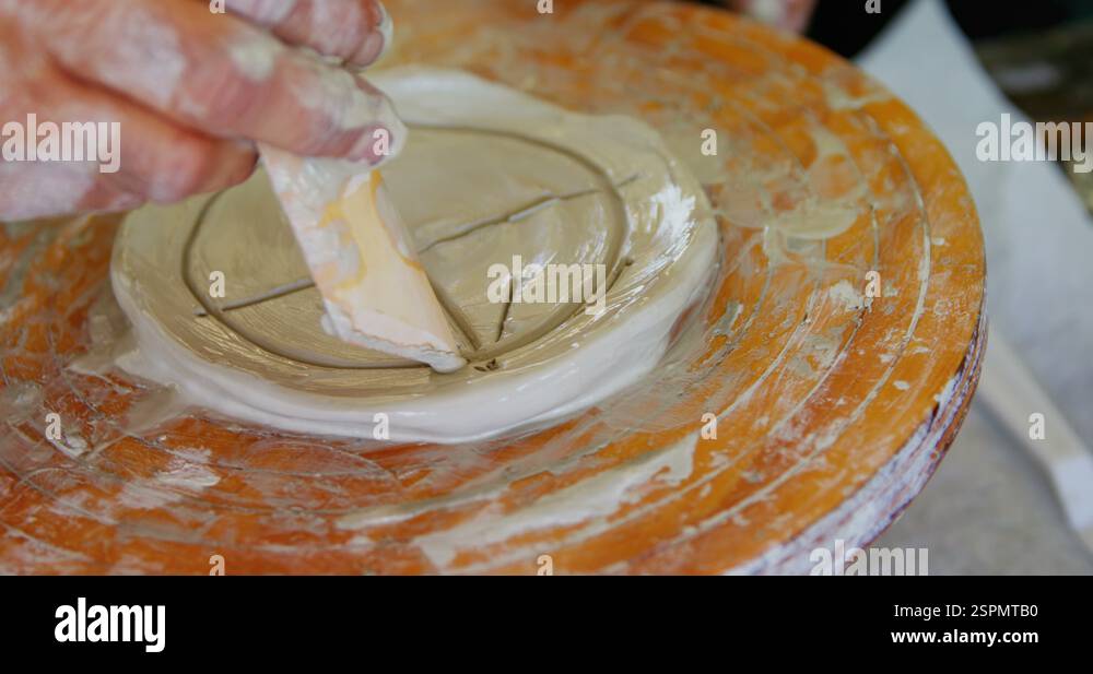 Potter molding a clay 4k Stock Video Footage - Alamy