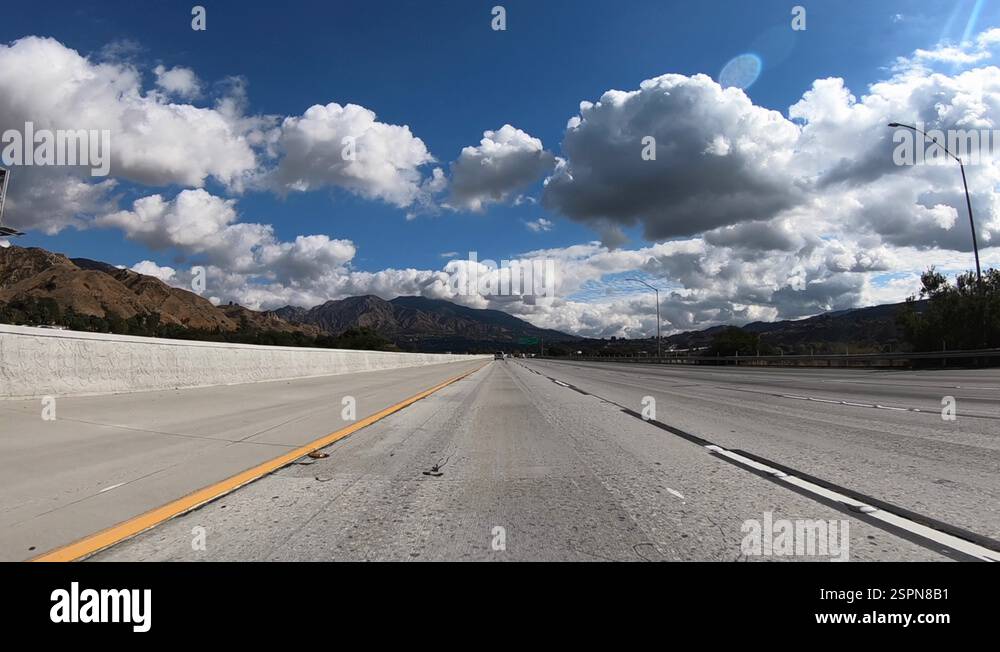 Slow Motion in Fast Lane Stock Video Footage - Alamy