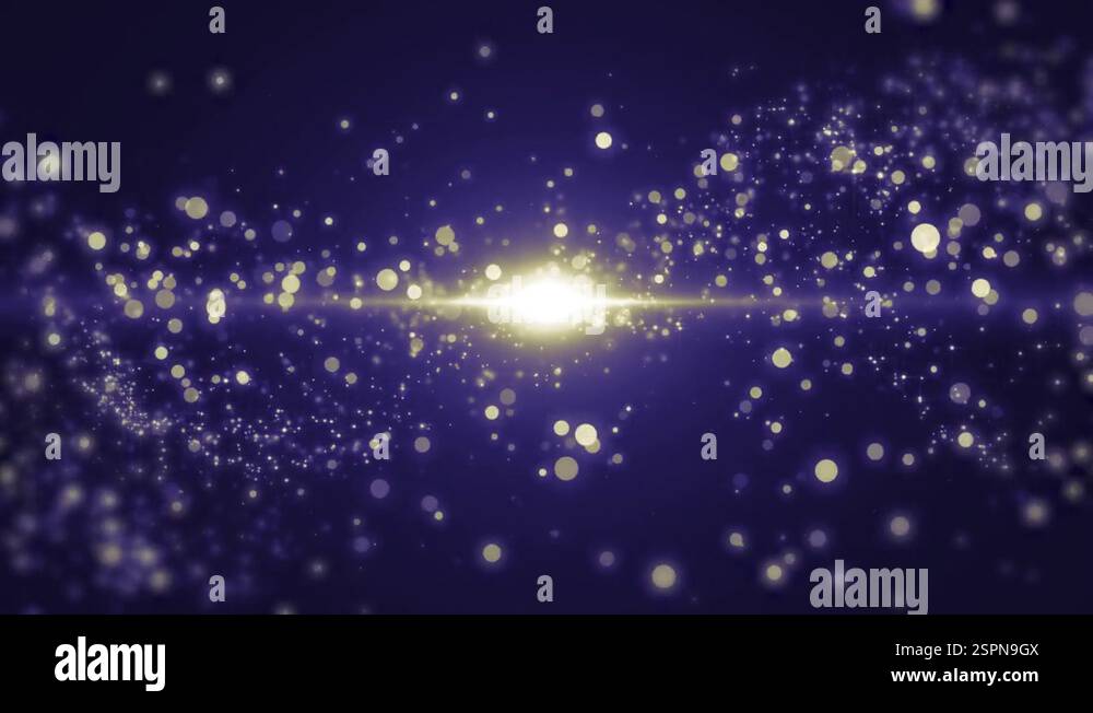 Space blue background with particles. Space azure dust with stars on ...