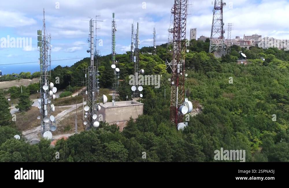 Aerial radio masts and towers structures designed to support antennas ...
