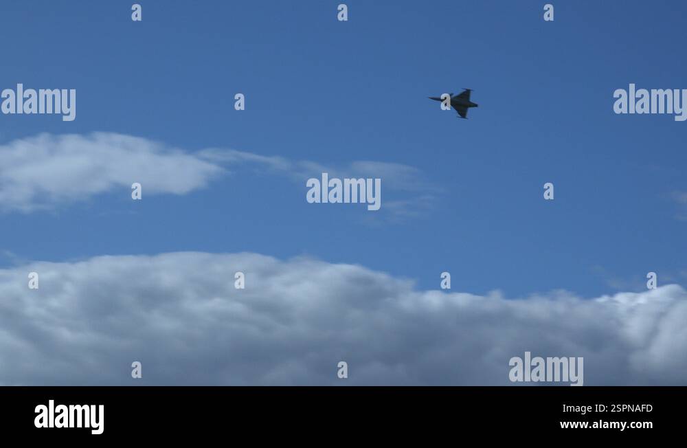 Typhoon flying high and fast in the sky 4K Stock Video Footage - Alamy