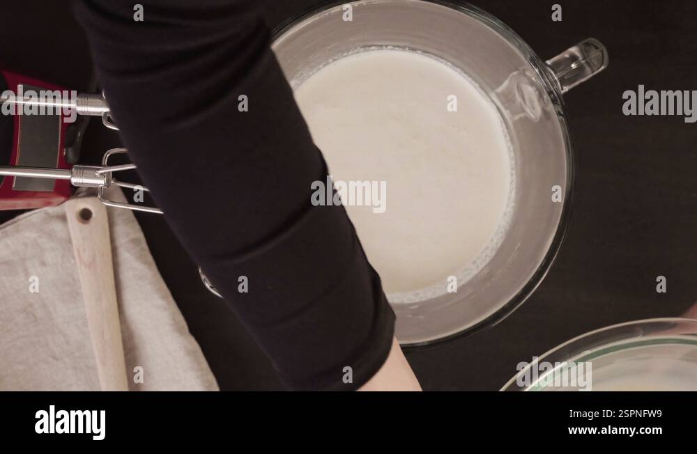 Time lapse. Step by step. Making mousse cake with pink mirror glaze ...