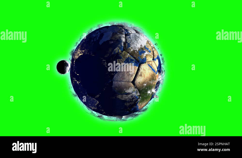Planet Earth in the form of a ball in space, maps and textures provided ...