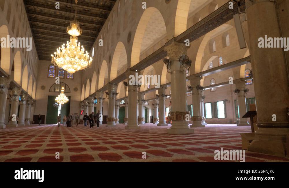 Al Aqsa Mosque Interior Stock Video Footage - Alamy