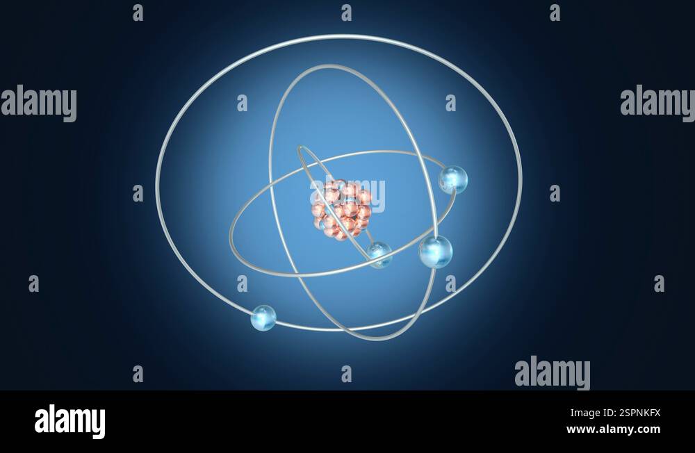 A spinning Atom Stock Video Footage - Alamy