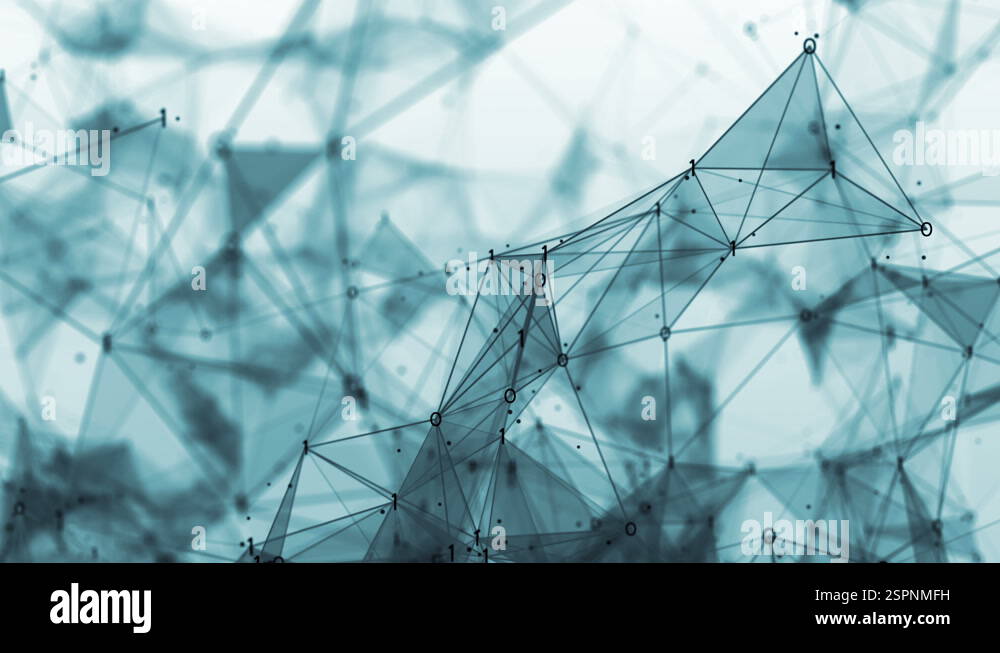 Flying through Digital Binary Polygon Plexus Data Networks Stock Video Footage - Alamy