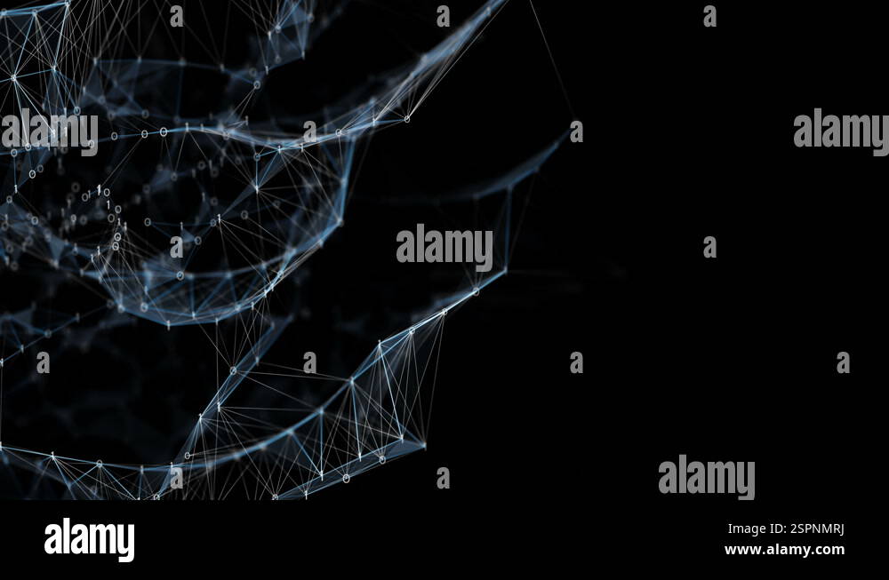 Abstract Motion - Digital Binary Polygon Plexus Data Networks Alpha ...