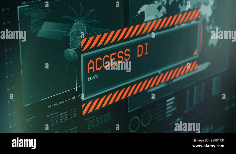 Security message access denied, failed authorization, hackers stealing ...