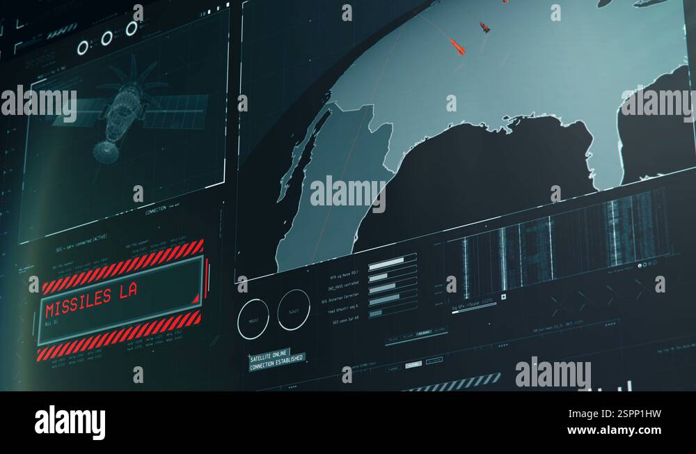 Missiles launched warning message, USA attacks, start of war, terrorism ...