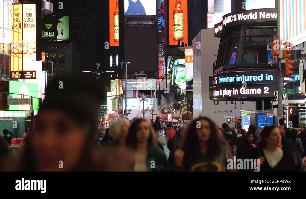 NEW YORK CITY, Circa 2017. Times Square. Famous intersection Manhattan ...