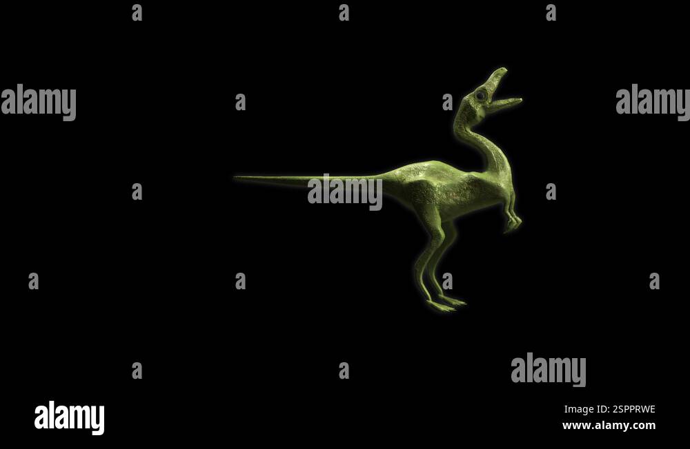 Compsognathus 3D animated dinosaur - includes Luma Matte - V3 Stock ...