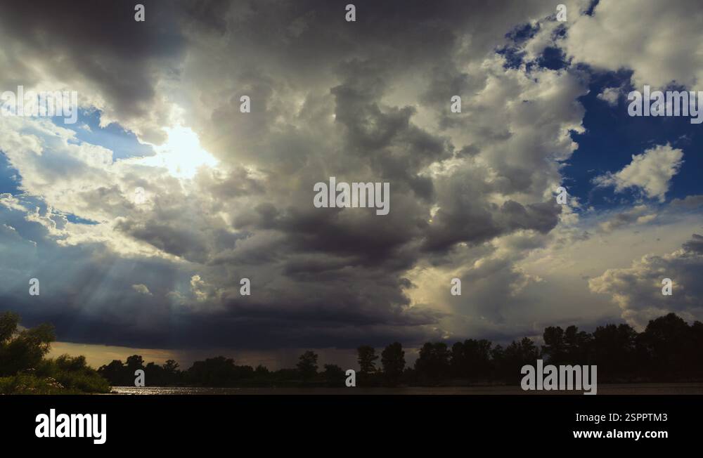 storm clouds moving fast Stock Video Footage - Alamy