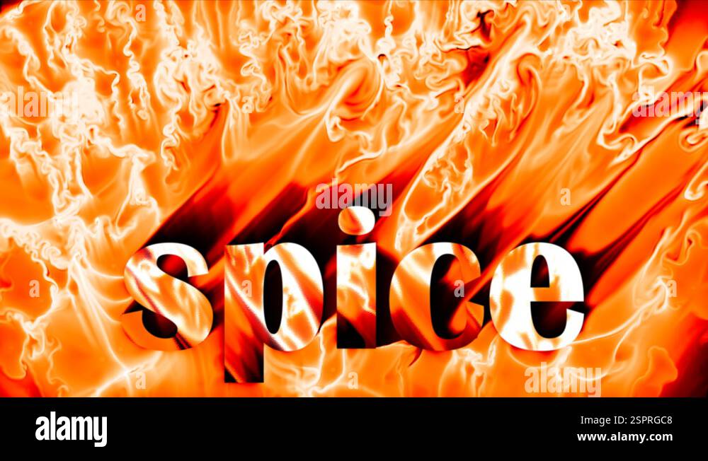 Spice fire background Stock Video Footage - Alamy