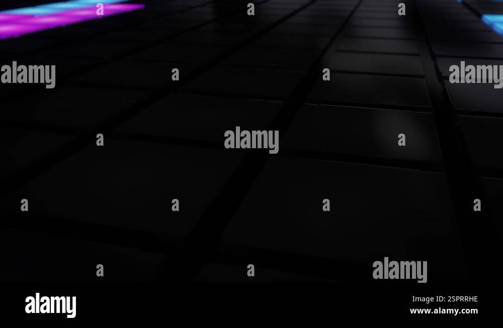 Colorful Disco nightclub dance floor wall glowing light grid background vj loop Stock Video ...