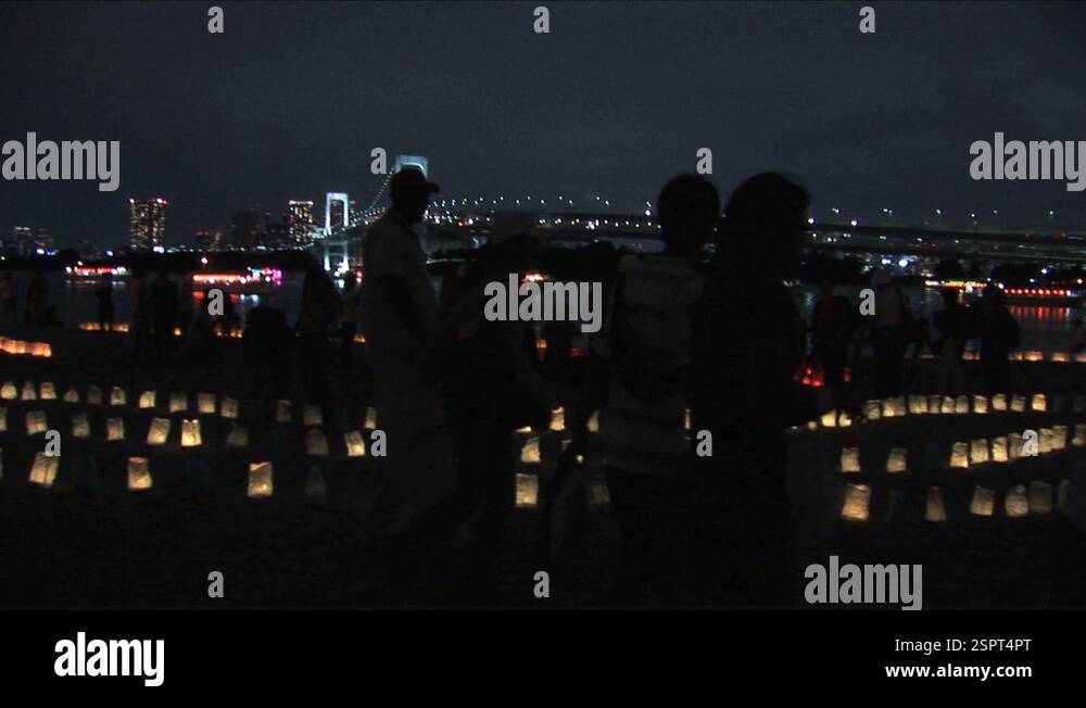 Odaiba - Seaside Lights 3 Stock Video Footage - Alamy