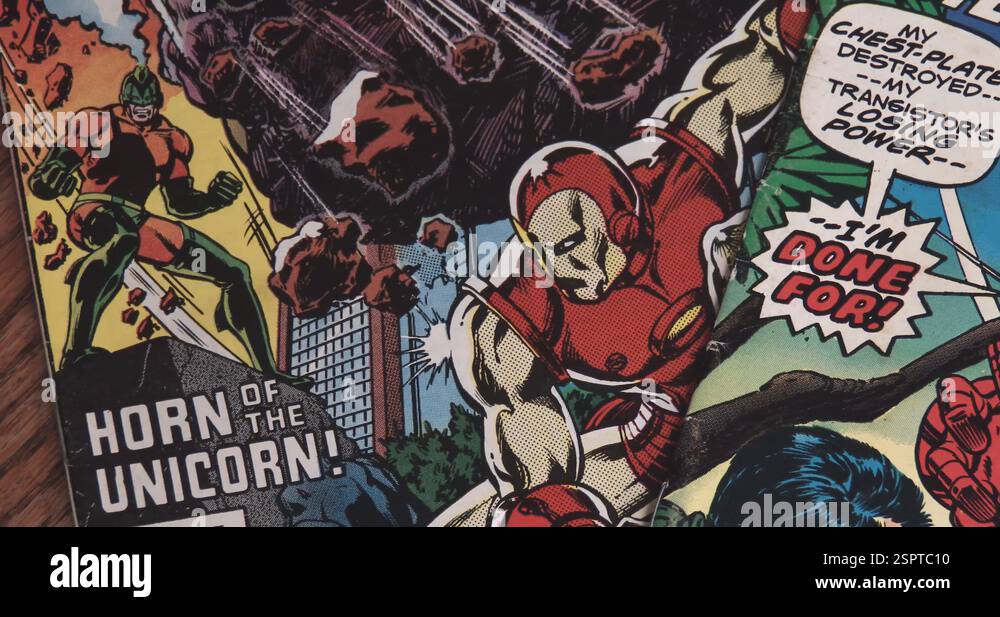 Superhero comic cover Stock Videos & Footage - HD and 4K Video Clips ...