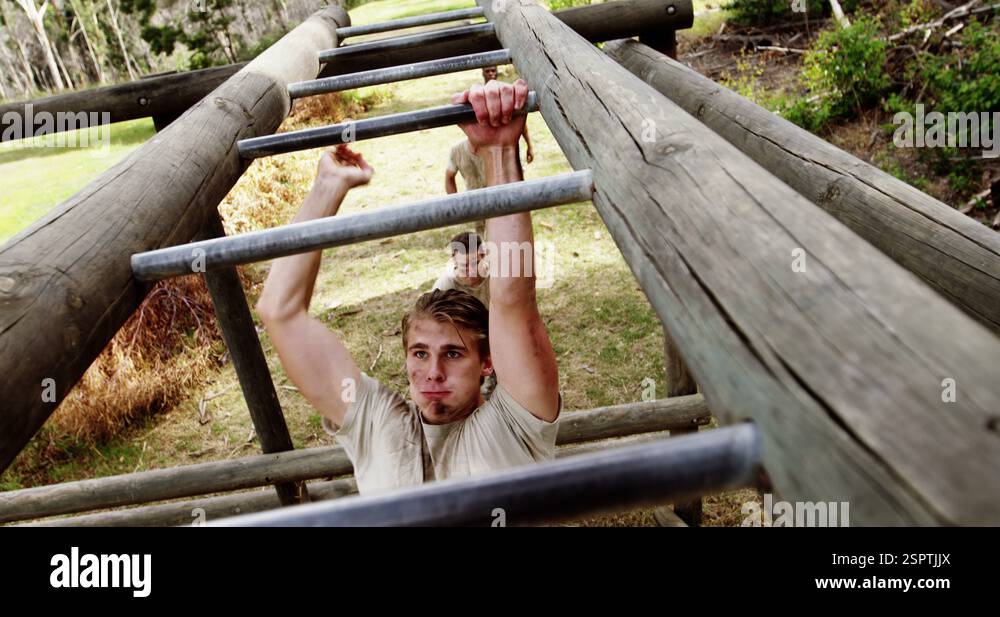Soldiers climbing monkey bars Stock Videos & Footage - HD and 4K Video ...