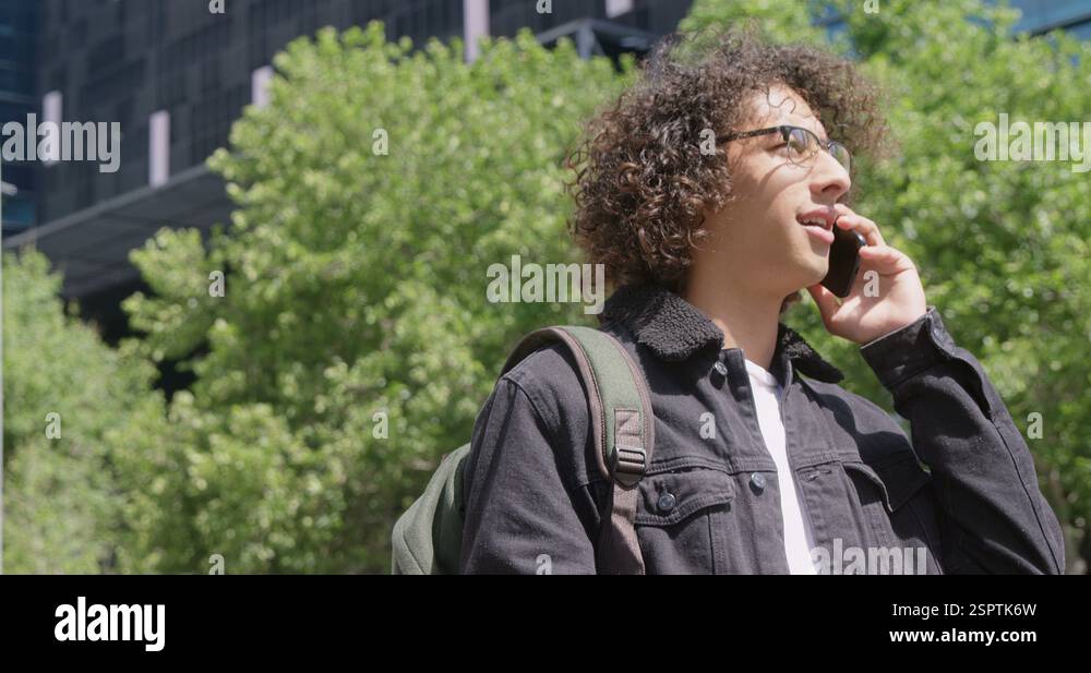 Man talking on the mobile phone 4k Stock Video Footage - Alamy