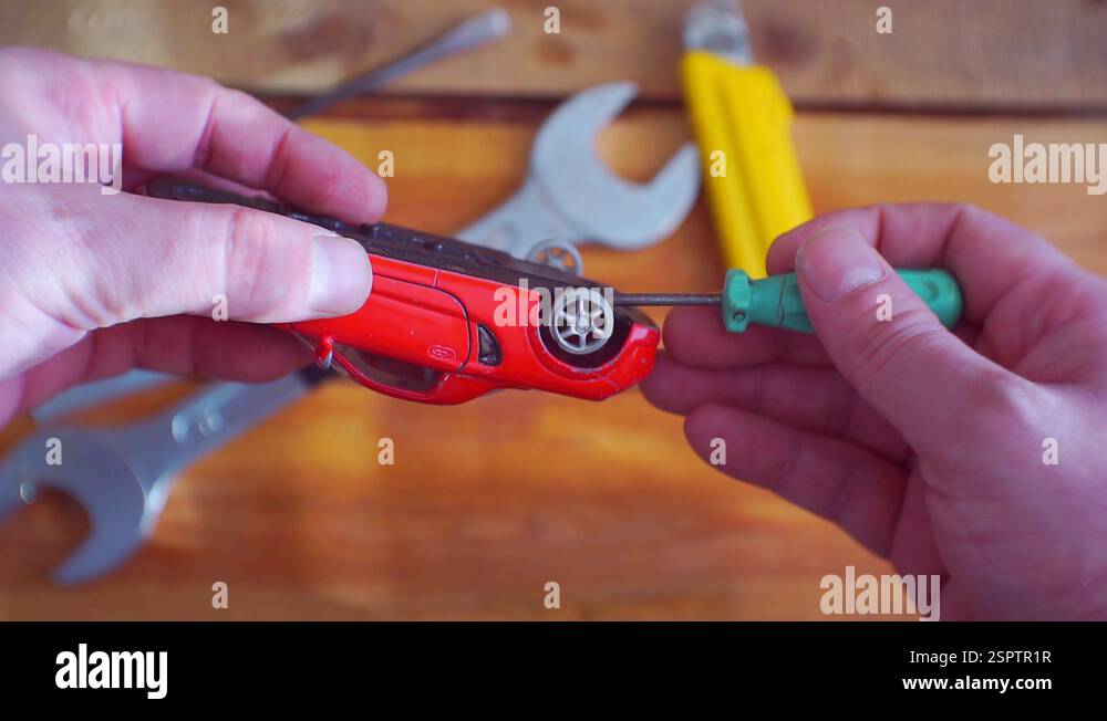 repair, maintenance and diagnostics of the car.metaphor Stock Video ...