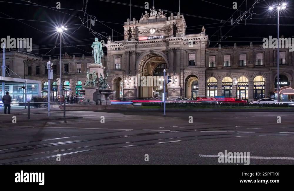 Main train station Zurich HB (Hauptbahnhof Stock Video Footage - Alamy