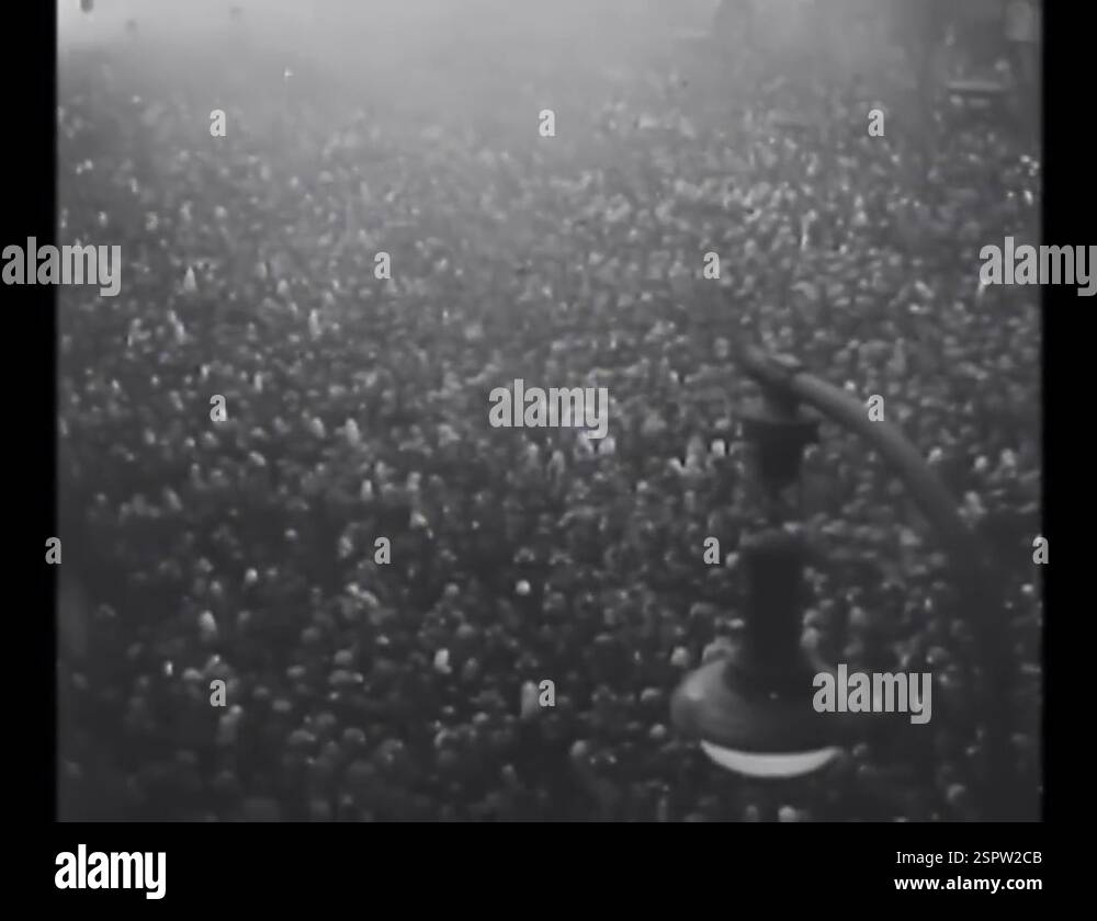 Crowd gather to listen to Premier speech about Joseph Stalin's death ...