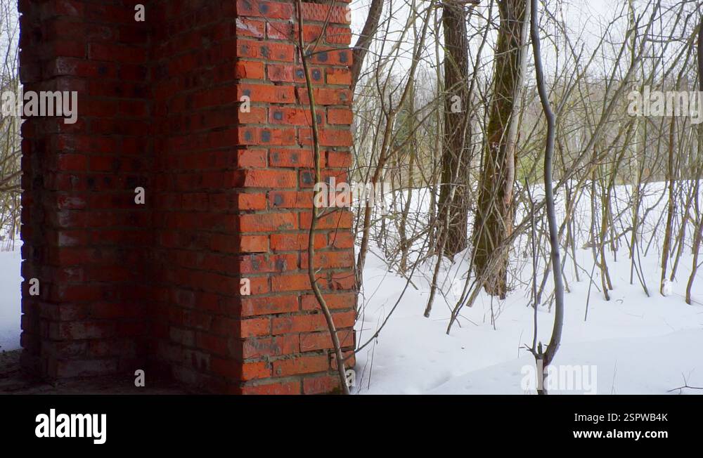 Gloomy interior inside an abandoned dilapidated building Stock Video ...