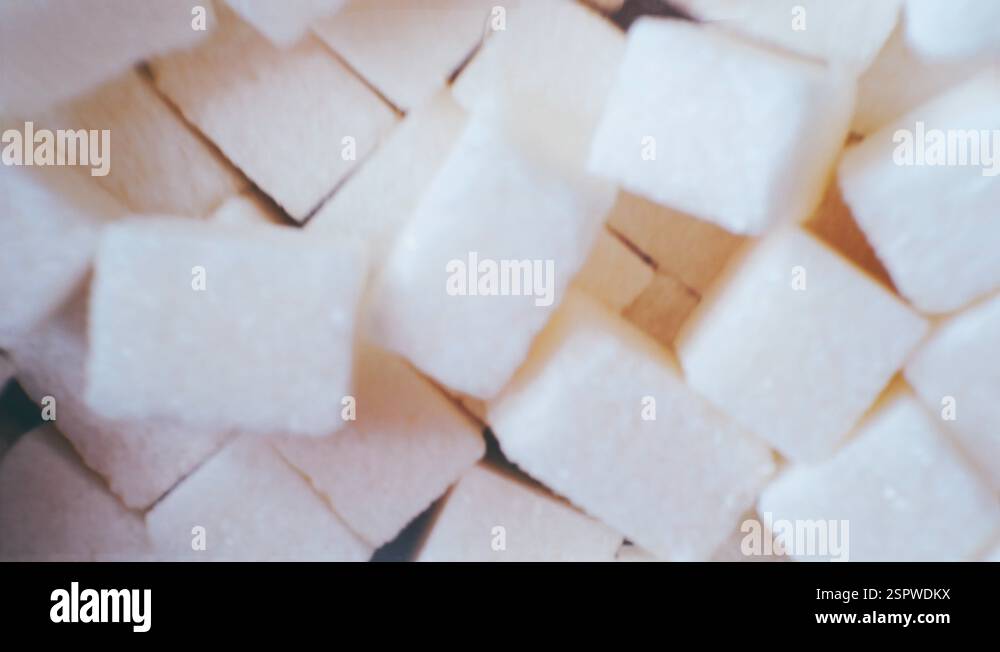 lump sugar in cubes.closeup.Abstract motion background Stock Video ...