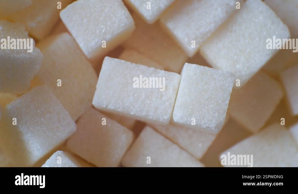 lump sugar in cubes.closeup.Abstract motion background Stock Video ...