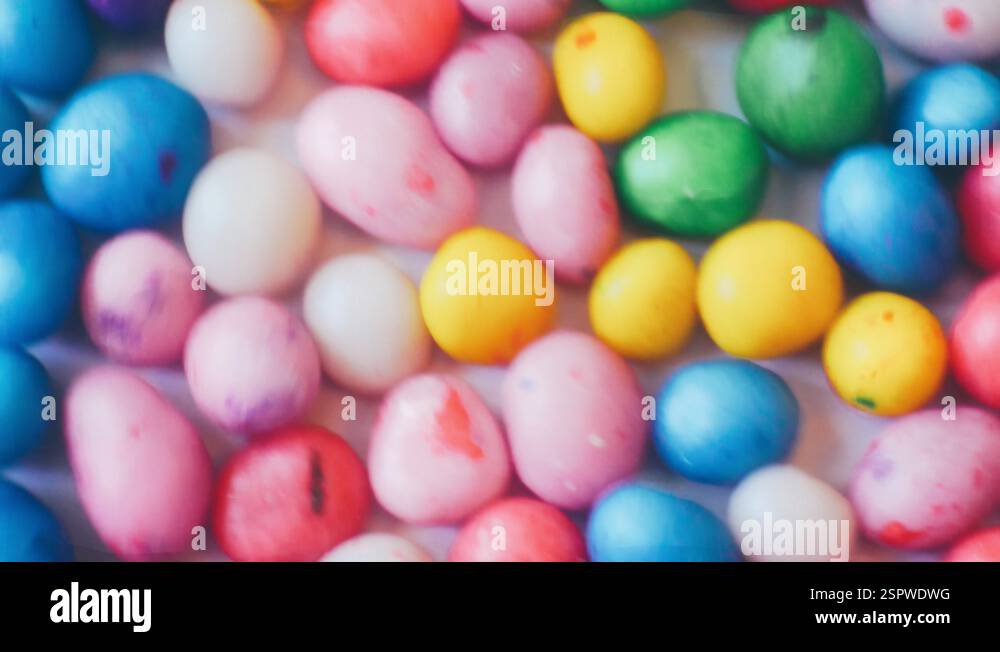 small glazed candies of different colors.closeup Stock Video Footage ...