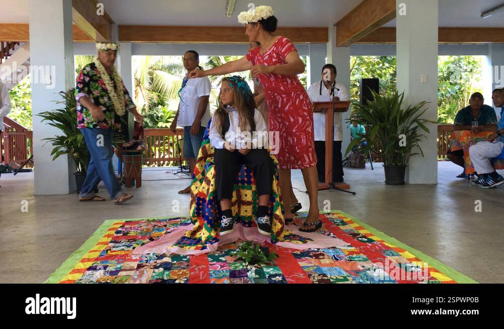 Haircutting ceremony in Matavera Rarotonga Cook Islands 02 Stock Video ...